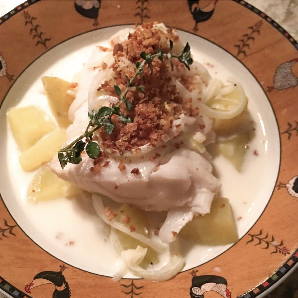 Terrific Pacific Poached Cod – Sabatino